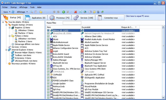 AnVir Task Manager - Télécharger