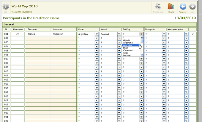 Excel Soccer World Cup 2010 Planner - Download