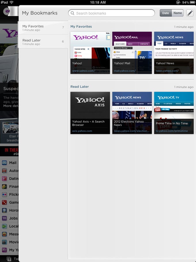 Yahoo! Axis for iPhone - Download
