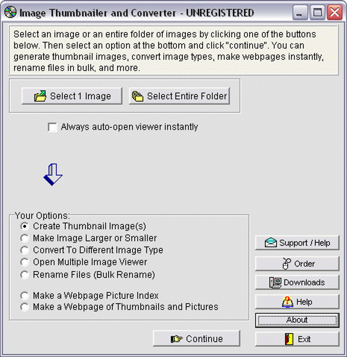Image Thumbnailer and Converter - Download