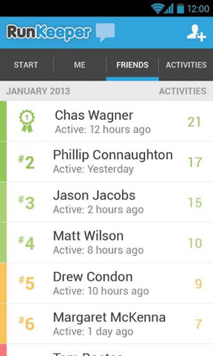 RunKeeper para Android - Descargar