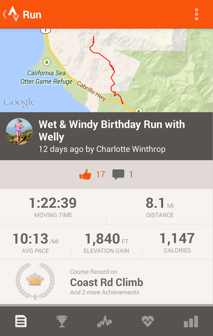 Strava Running and Cycling para Android - Descargar