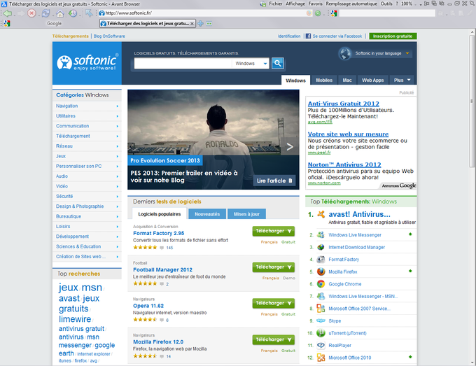 Avant Browser - Télécharger