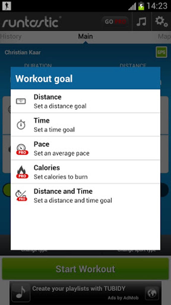 Runtastic para Android - Descargar