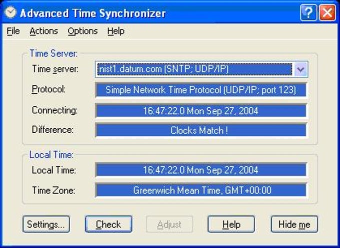 Advanced Time Synchronizer - Download