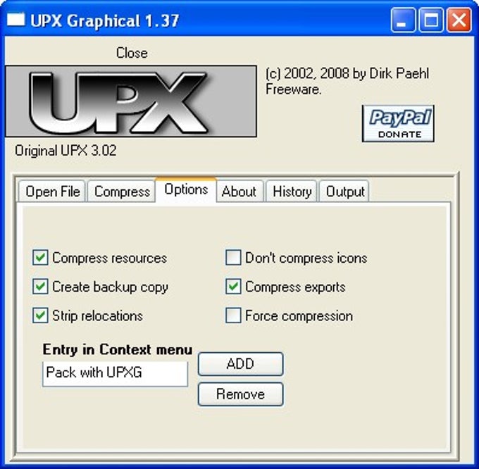 UPX Graphical - Descargar
