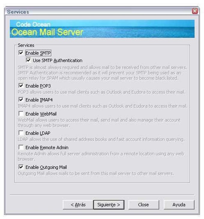 Ocean Mail Server - Descargar