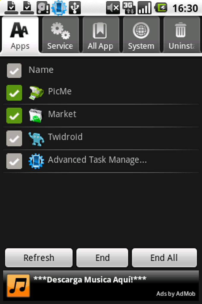 Advanced Task Manager para Android - Descargar