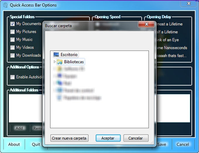 Quick Access Bar - Descargar