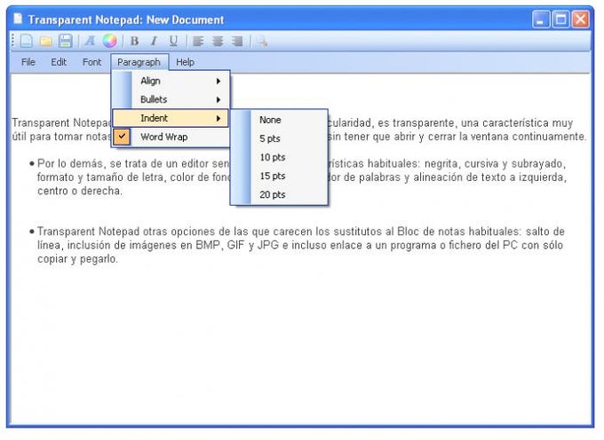 Transparent Notepad - Descargar