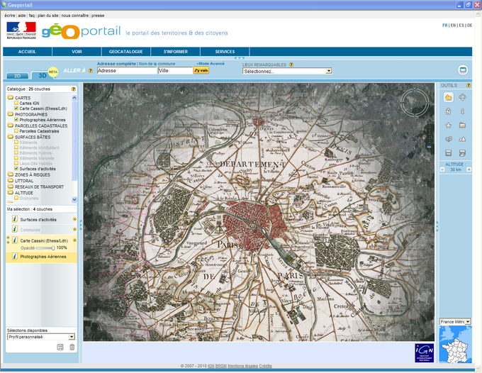 Géoportail Online