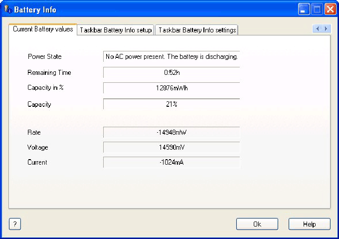 Notebook BatteryInfo - Download