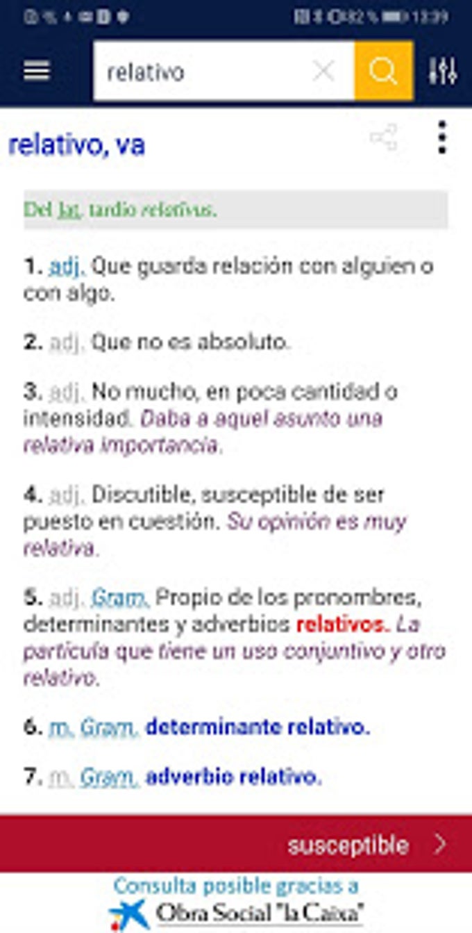 Diccionario RAE y ASALE DLE para Android - Descargar