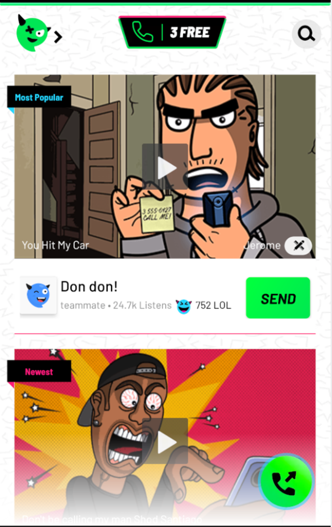 Prankdial app store