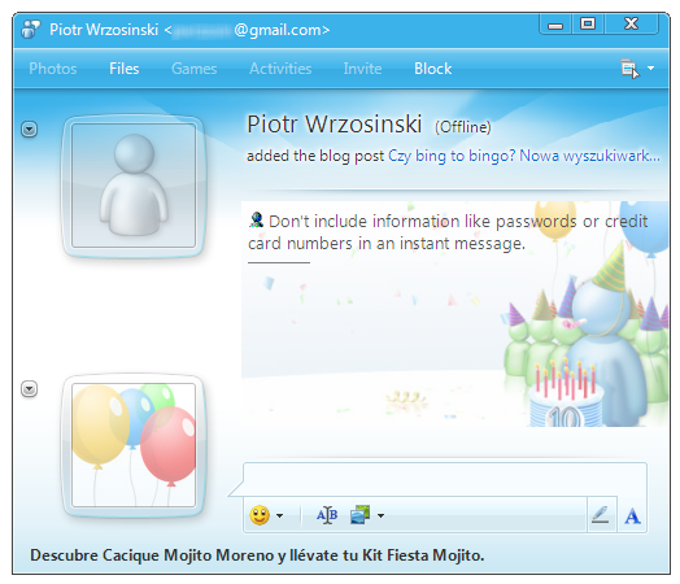 Windows Live Messenger 10th Anniversary Pack (Windows) - Download