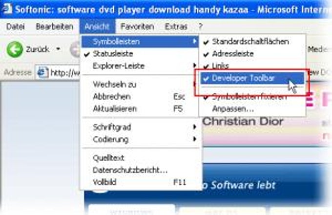 Internet Explorer Developer Toolbar - Descargar