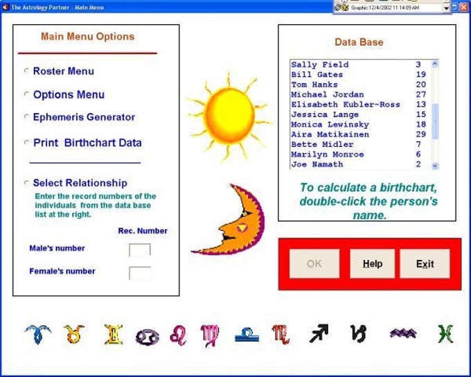 MB Free Astrology Birth Chart - Download