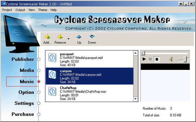 Cyclone Screensaver Maker - Download