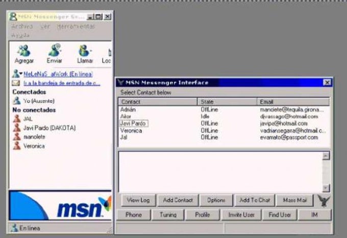 MSN Messenger Interface - Descargar
