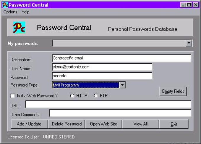 Password Central - Descargar