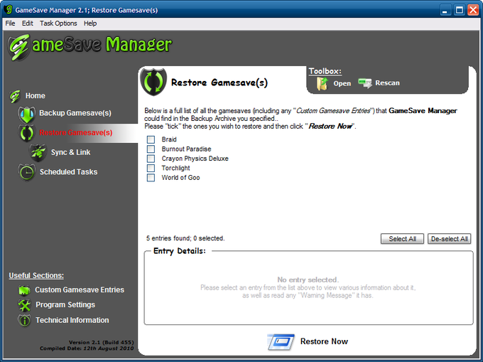 Descargar GameSave Manager Gratis para Windows | Última Versión 2019