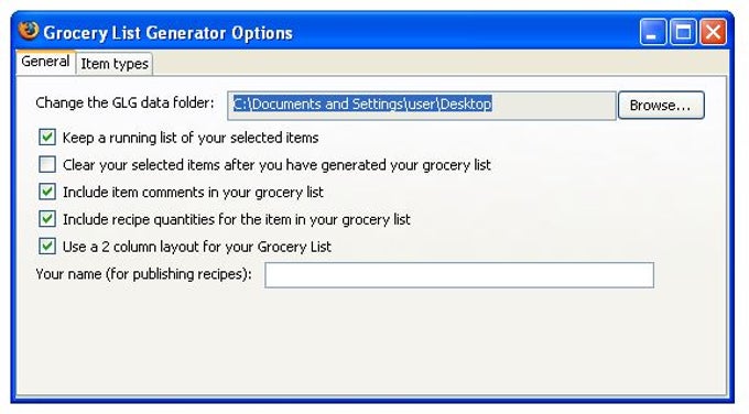 Grocery List Generator - Descargar