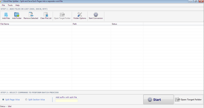 Word Files Splitter - Download