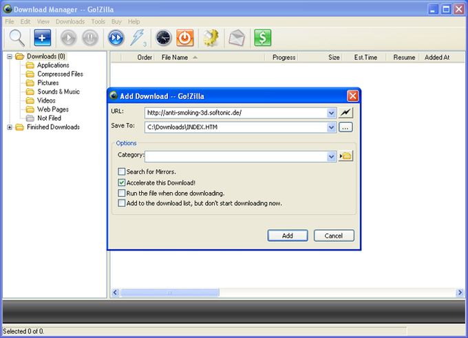 Go!Zilla Download Manager - Download