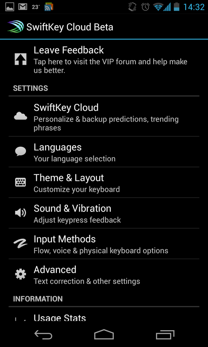SwiftKey Tablet Free para Android - Descargar
