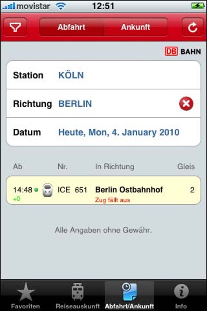 DB Navigator für iPhone - Download