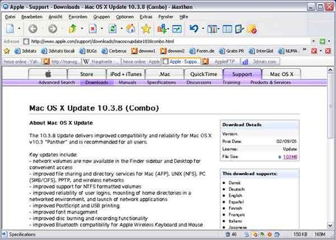 Mac OS X Update (Mac) - Descargar