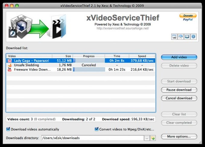 xVideoServiceThief para Mac - Download