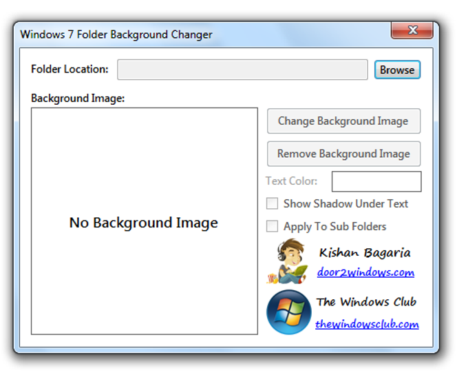 Windows 7 Folder Background Changer (Windows) - Descargar