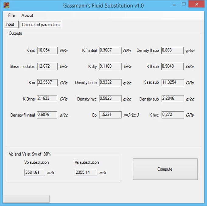 Gassmann's Fluid Substitution - Download