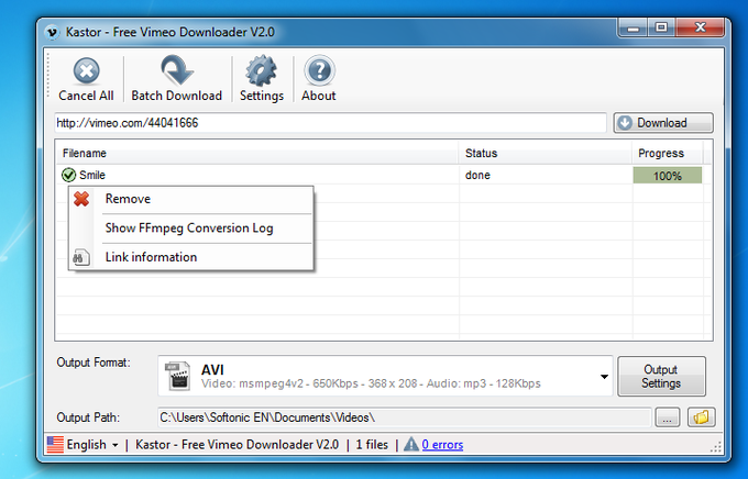 Free Vimeo Downloader - 無料・ダウンロード