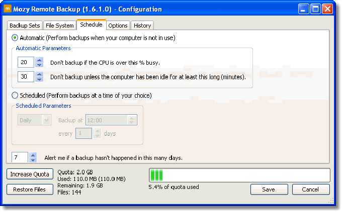 Mozy Remote Backup - Descargar