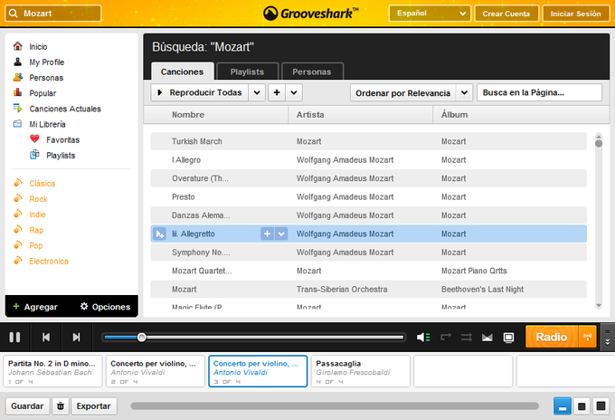 Grooveshark Online