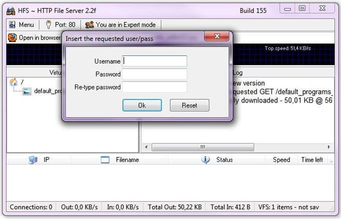 Http File Server (HFS) - Télécharger