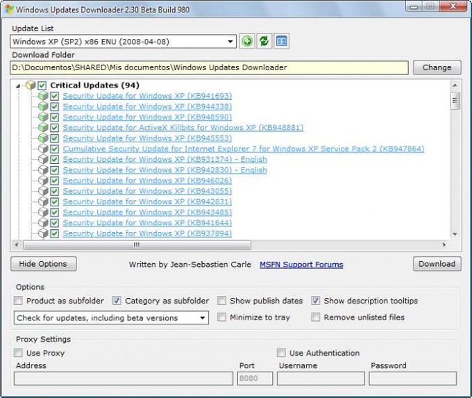 Windows Updates Downloader (Windows) - Descargar