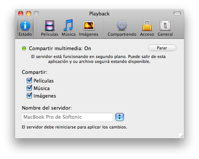 Playback para Mac - Descargar