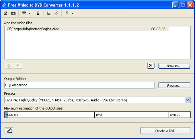 Free Video to DVD Converter - Descargar