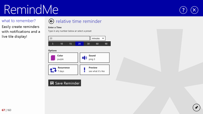 RemindMe for Windows (Windows) - Download