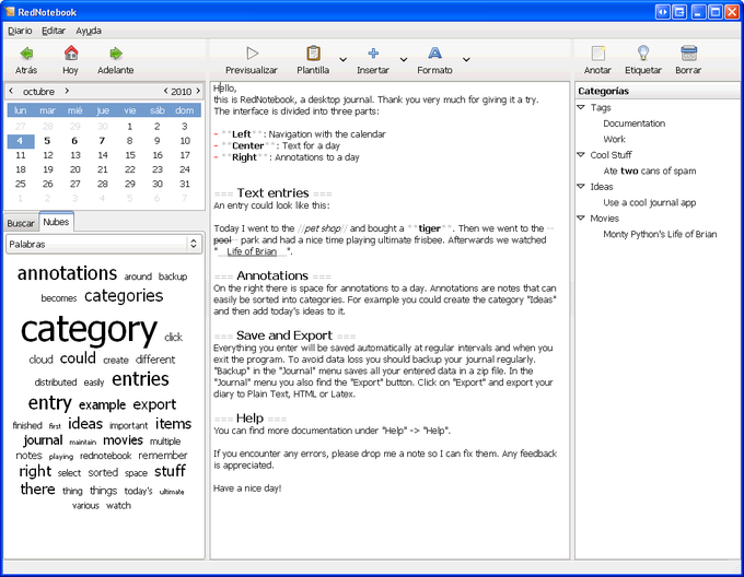 RedNoteBook - Download