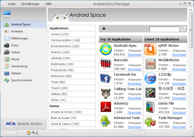 Android Sync Manager WiFi - Download