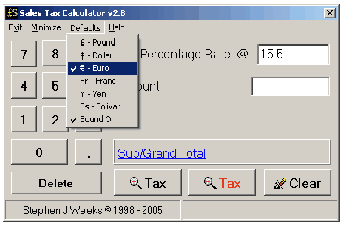 Sales Tax Calculator - Descargar
