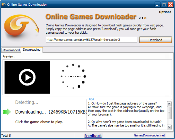 Online Games Downloader - Descargar