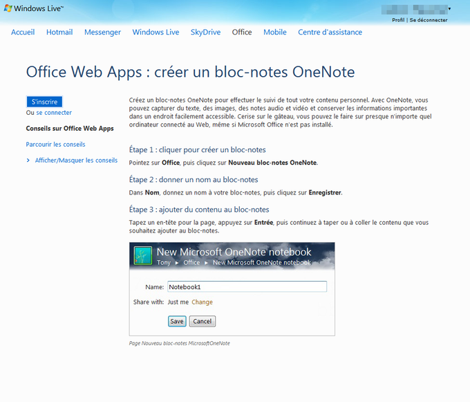 Microsoft OneNote Online