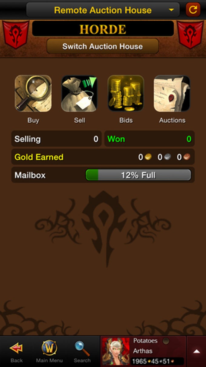 World of Warcraft Mobile Armory for iPhone - Download