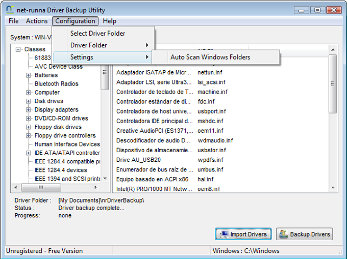 net-runna DriverBackup - Download