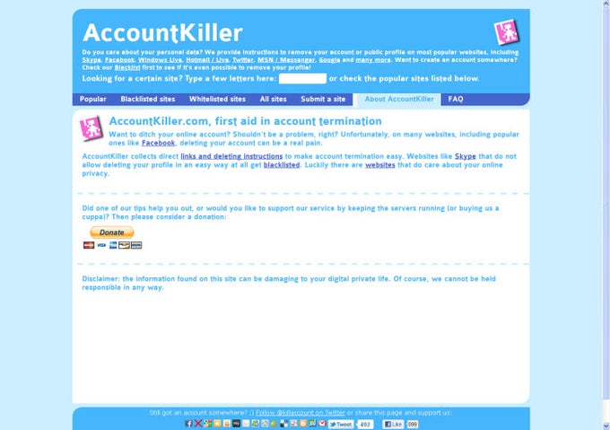 AccountKiller Online